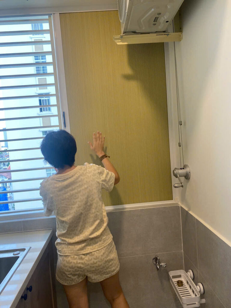 Vách ngăn cửa xếp rèm tổ ong Củ Chi